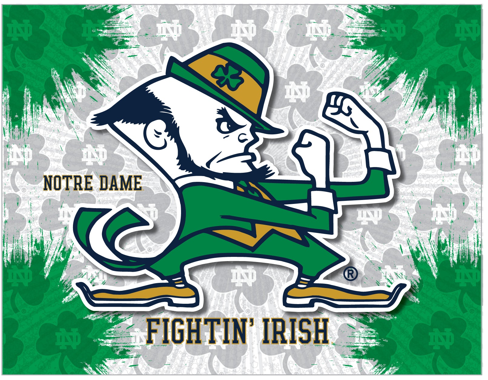 Notre Dame Logos And Symbols Notre Dame Fighting Irish Shamrock Logo